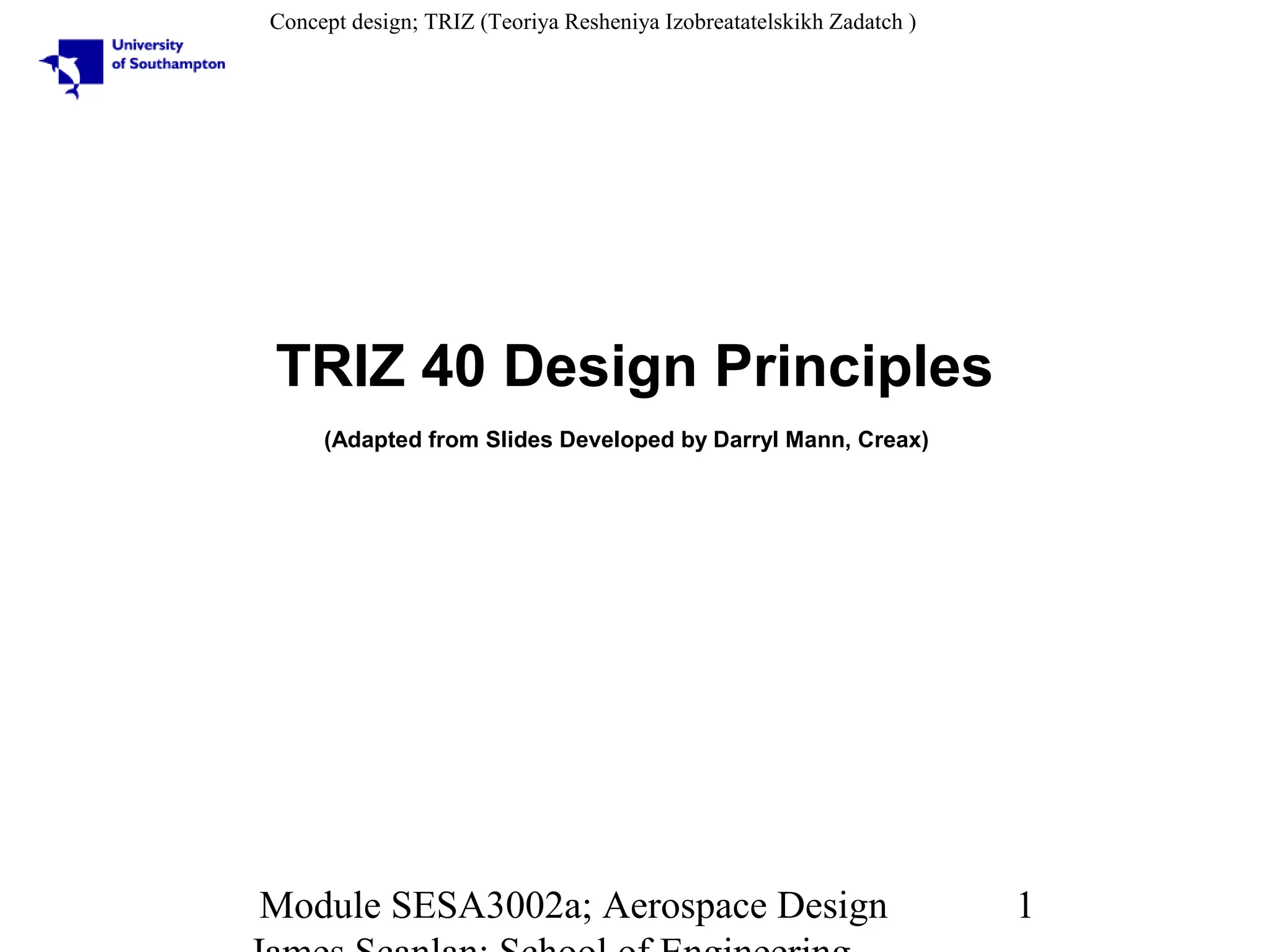 Triz 40 principles | PPT