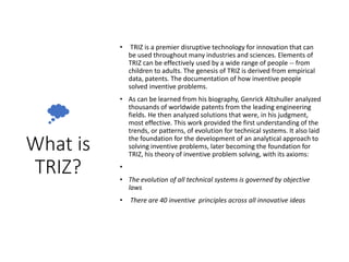Triz for beginners | PPTX