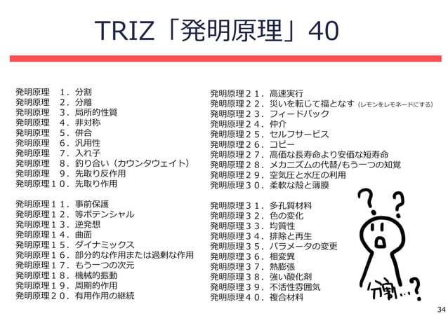 TRIZ IdeaWorkshop 2013 （発明原理、矛盾マトリックス、智慧カード） | PDF | Lotteries and Scratchcards | Shopping
