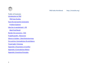 Triz india workbook 2012 | DOCX