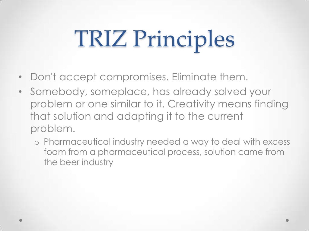 TRIZ overview and examples