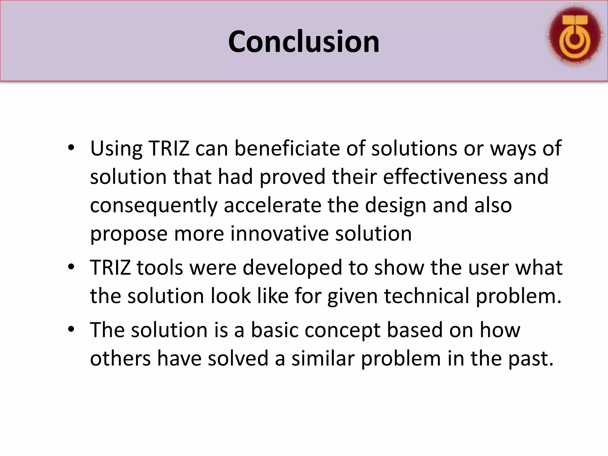 Triz- Presentation | PPTX