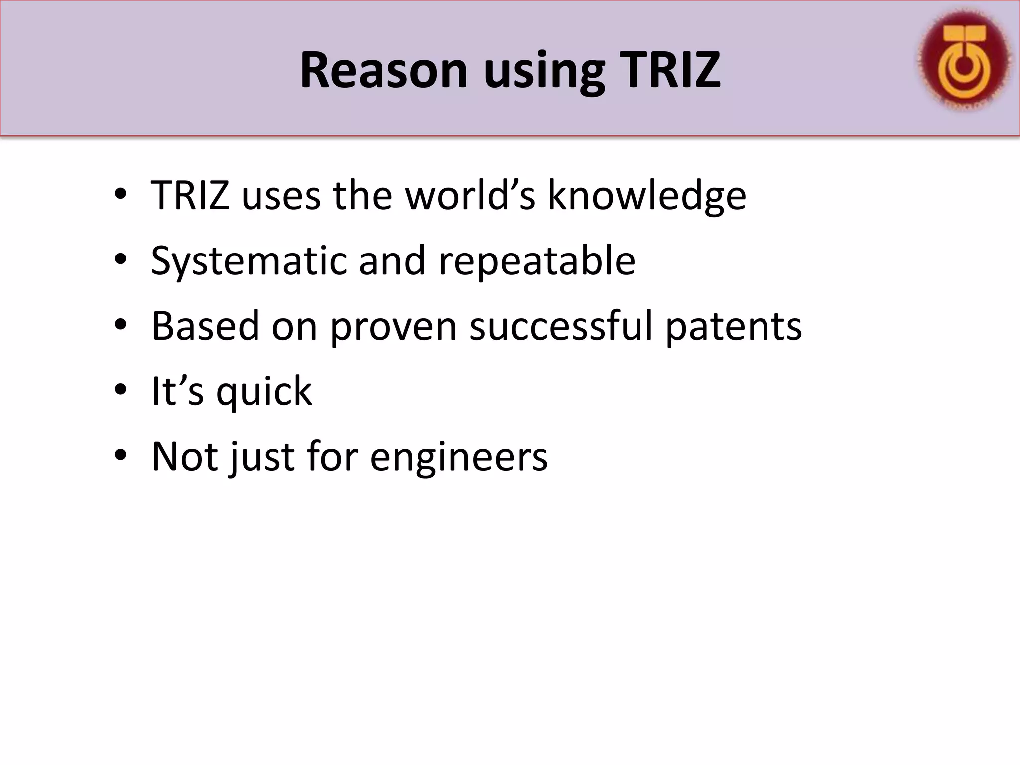 Triz- Presentation | PPTX