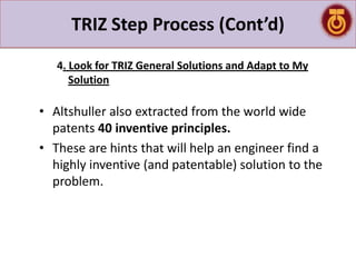 Triz- Presentation | PPTX