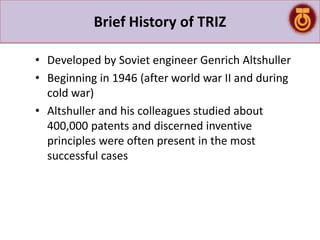 Triz- Presentation | PPTX