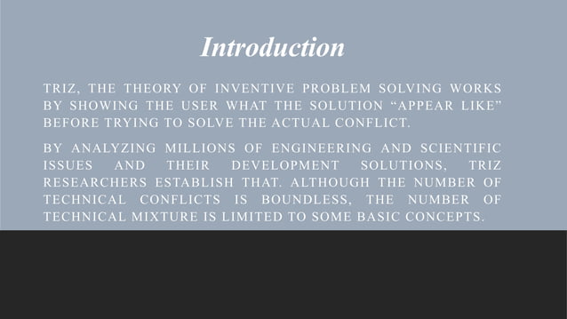 Triz problem solving method.1.1 | PPT