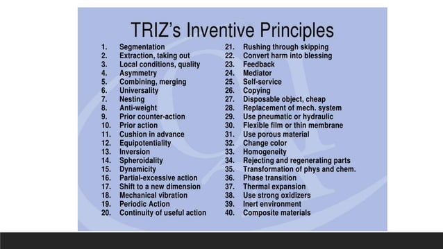 Triz problem solving method.1.1 | PPT