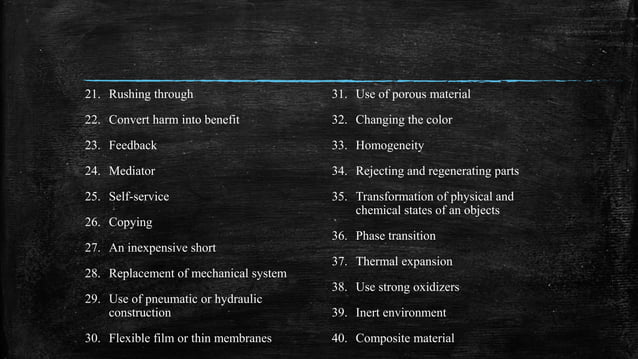 TRIZ- Theory of Inventive Problem Solving | PPTX
