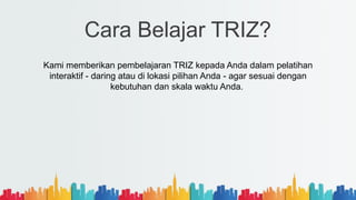Pengenalan metode triz untuk kalangan pelajar | PPT