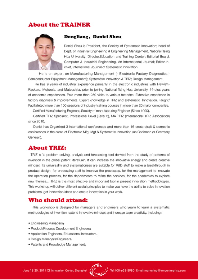 TRIZ Workshop | PDF