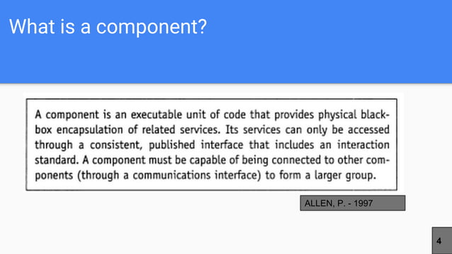 Component based design | PDF