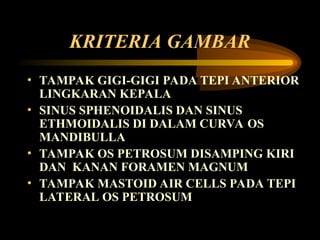 Teknik pemeriksaan radiography kepala (cranium) | PPT