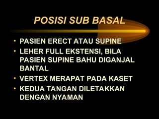 Teknik pemeriksaan radiography kepala (cranium) | PPT