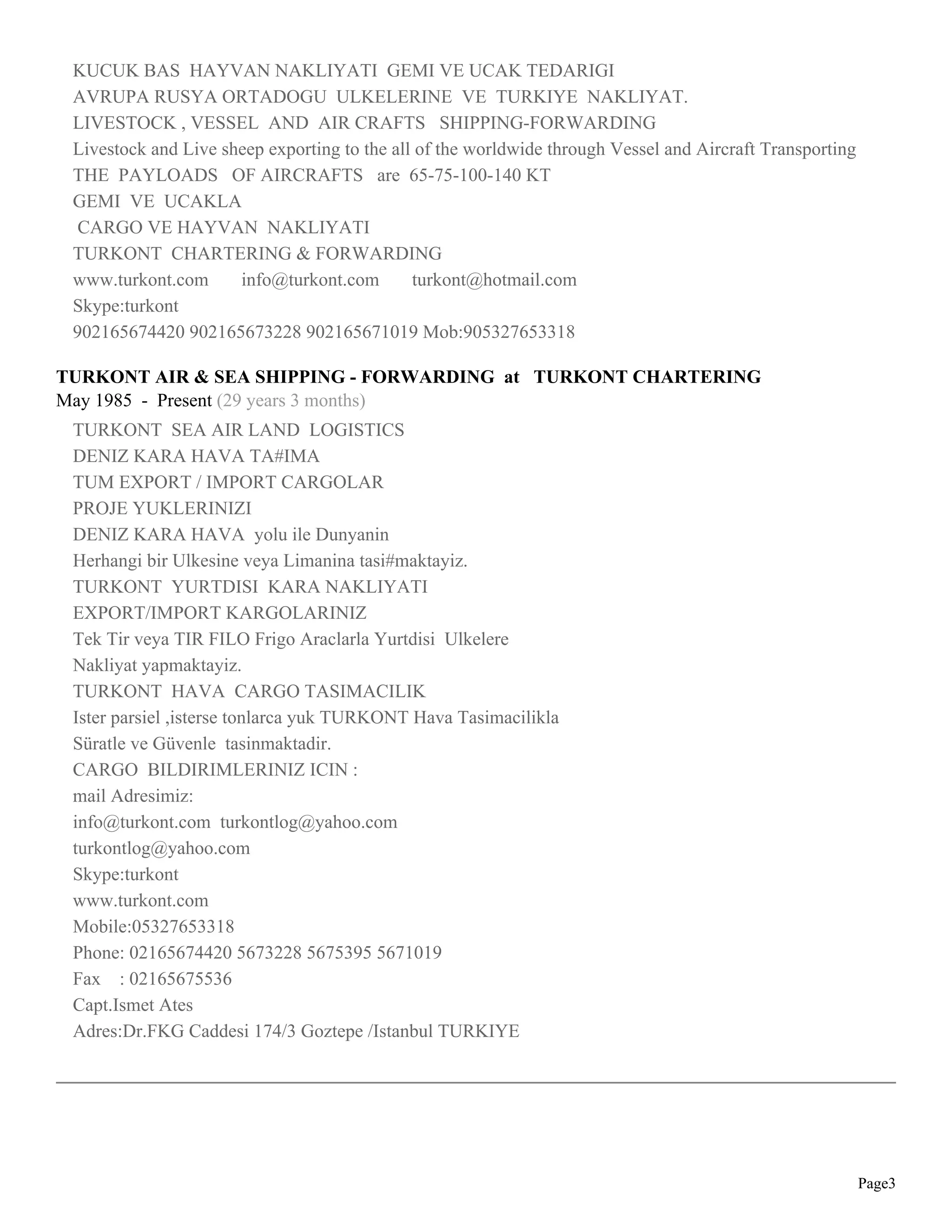 Türkont oil & gastrading | PDF