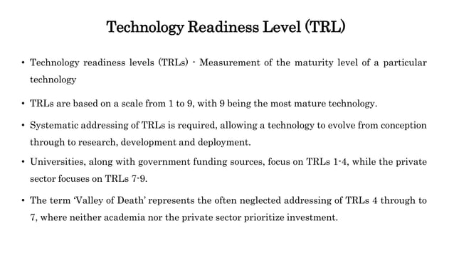 TRL technology readiness level of p.pptx | Technology & Computing