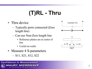Trl calibration | PPTX