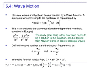 CHAPTER 5 Wave Properties of Matter and Quantum Mechanics I | PPT