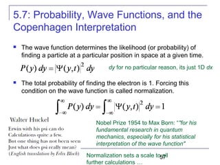 CHAPTER 5 Wave Properties of Matter and Quantum Mechanics I | PPT