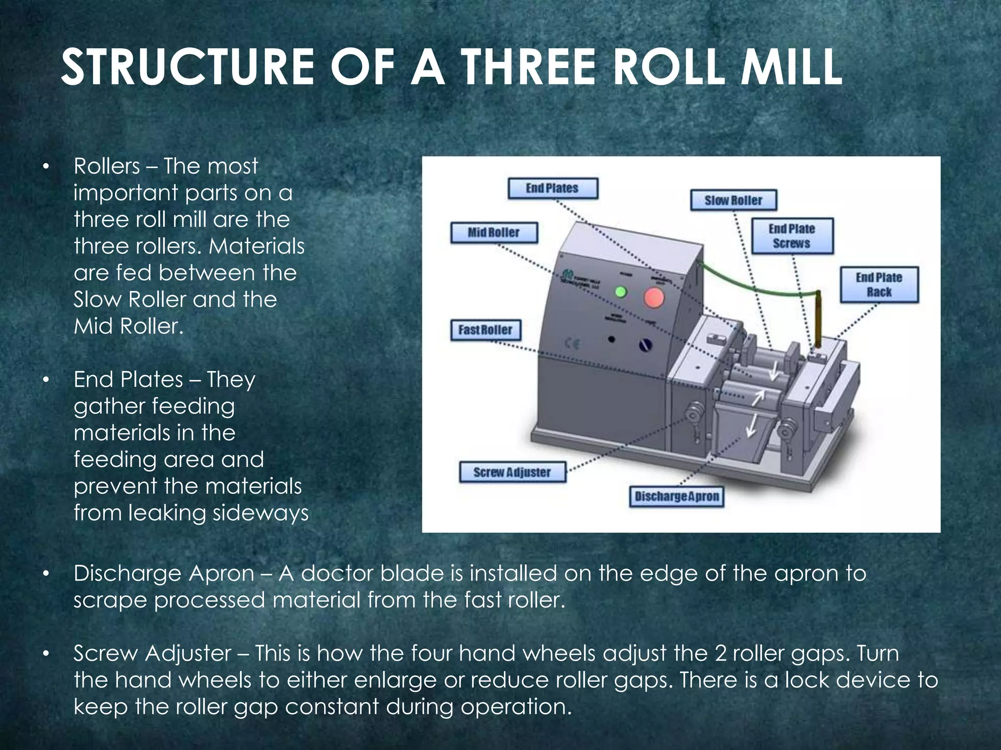 Three Roll Mill 101 - An introduction to a high shear blending and ...