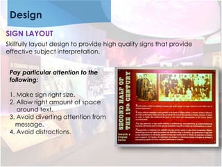 Museum Interpretive Signage | PPTX