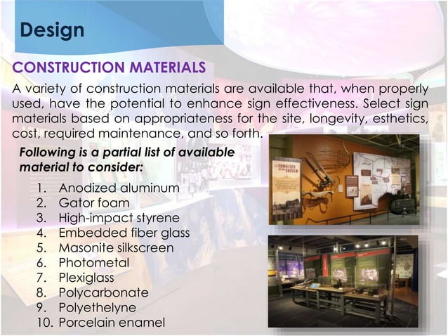 Museum Interpretive Signage | PPTX