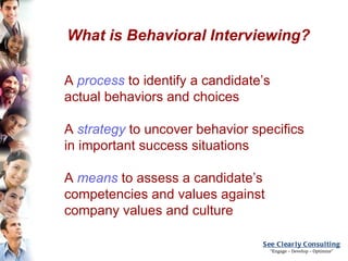 Behavioral Interviewing - Using Company Culture and Values to Make or ...