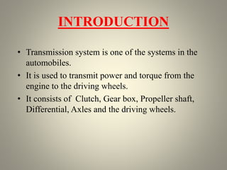 Transmission system in buses | PPTX