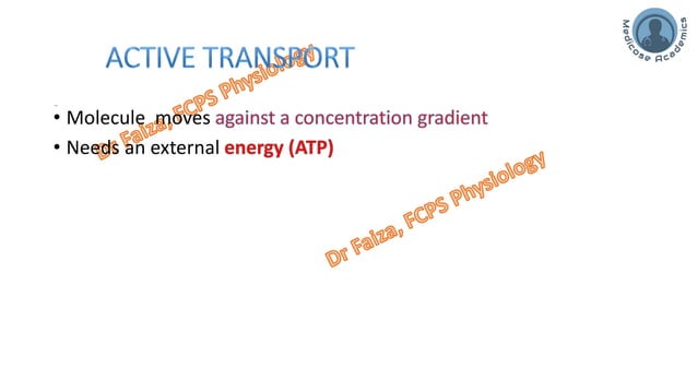 Transport across cell membrane (passive, active, vesicular) | PDF ...