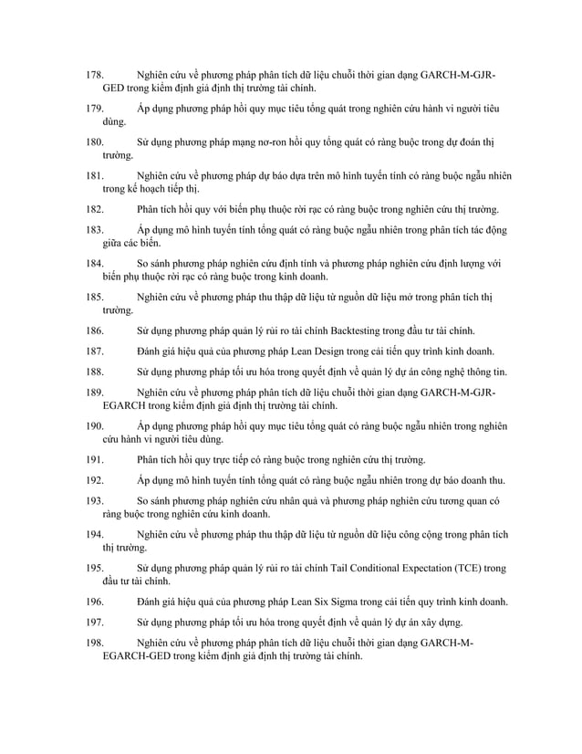 Trọn Bộ 200 Đề Tài Tiểu Luận Môn Phương Pháp Nghiên Cứu Trong Kinh Doanh | DOCX