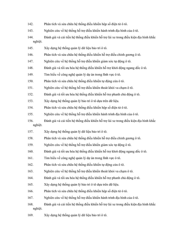 Trọn Bộ 206 Đề Tài Báo Cáo Thực Tập Tại Gara Ô Tô Từ Sinh Viên Ngành Cơ ...