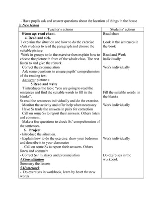 Lesson Plan - Grade 3