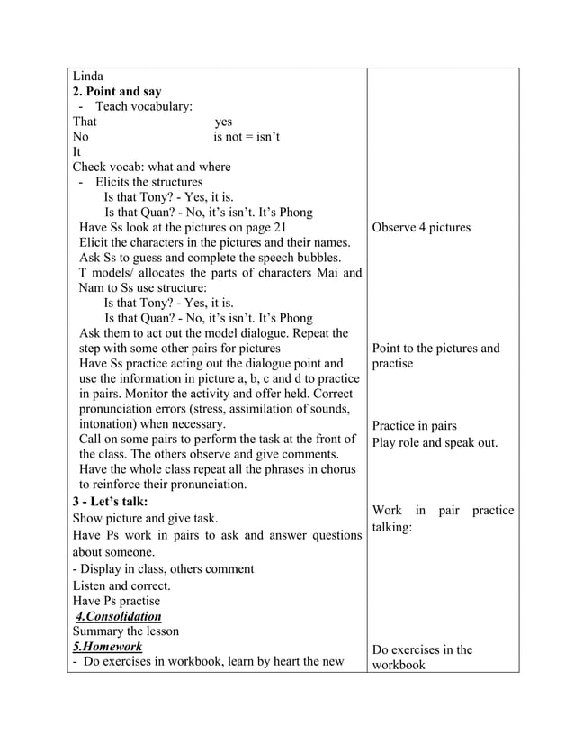 Lesson Plan - Grade 3