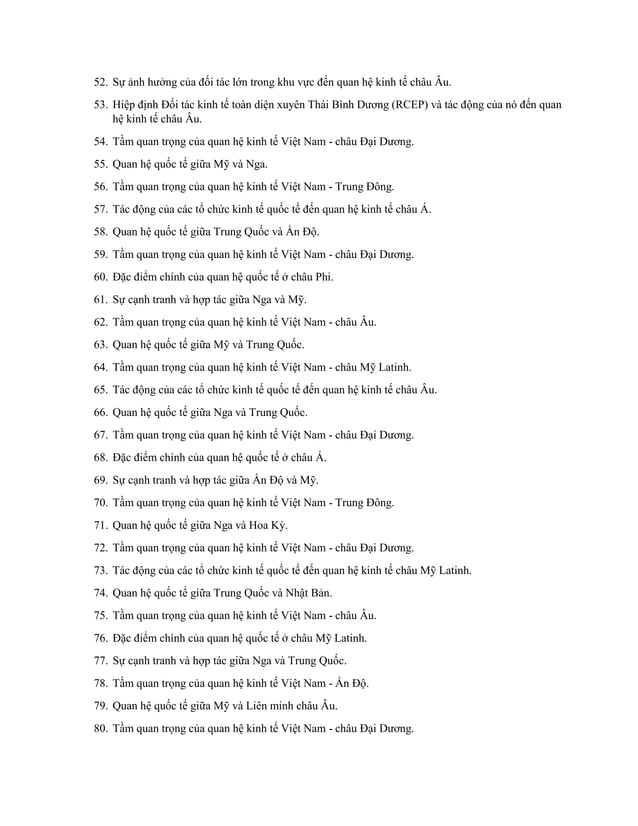 Trọn Bộ Gần 200 Đề Tài Tiểu Luận Môn Quan Hệ Quốc Tế Từ Nhiều Sinh Viên Giỏi | DOCX