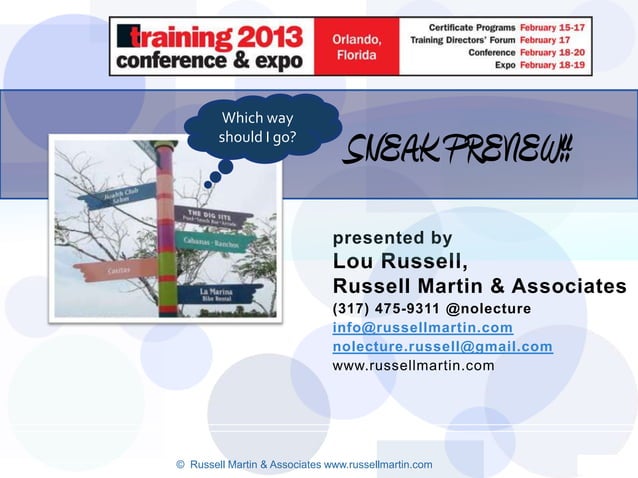 Trng 2013 preview lou russell | PPT