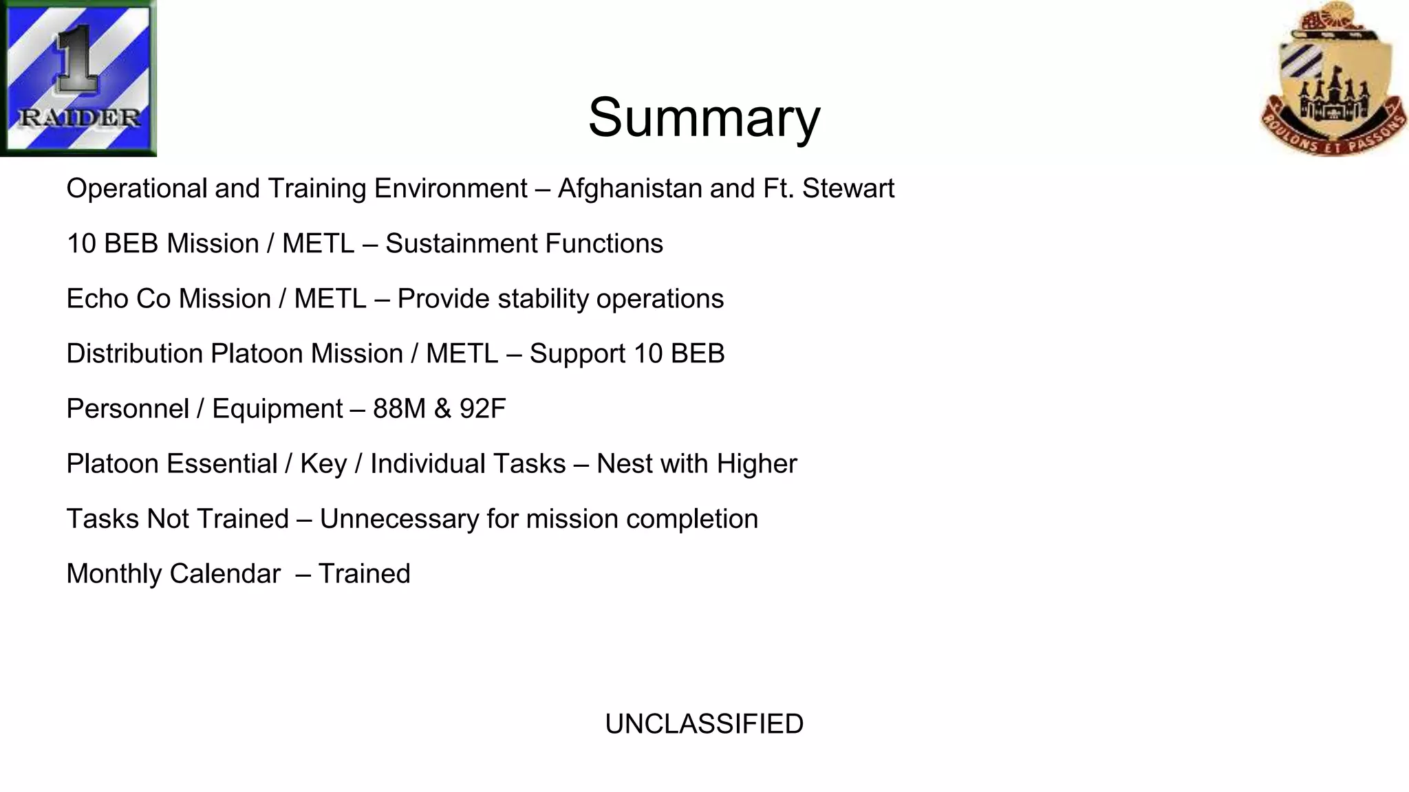 Army Training Management | PPTX