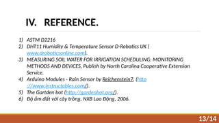 the smart irrigation system by tran Quoc Huy, dai hoc quoc gia ha noi ...