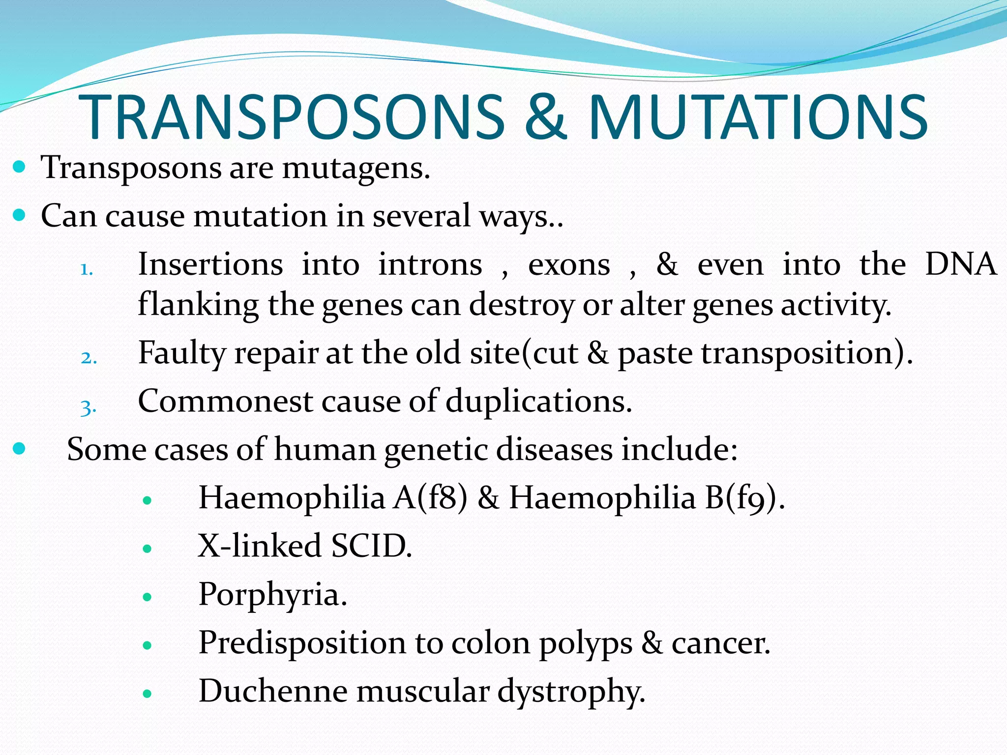 Transposons in bacteria | PPTX