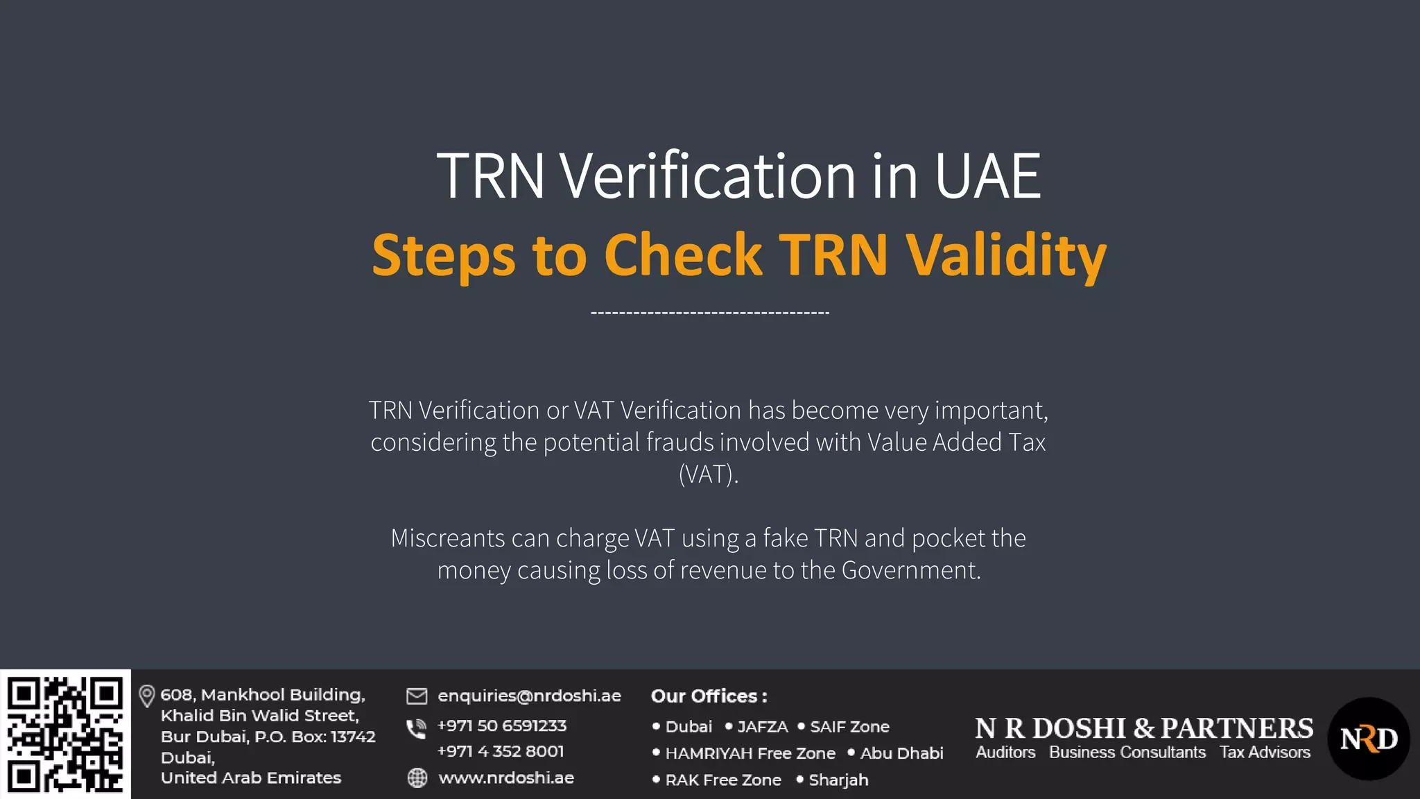 Trn verification in uae steps to check trn validity | PDF