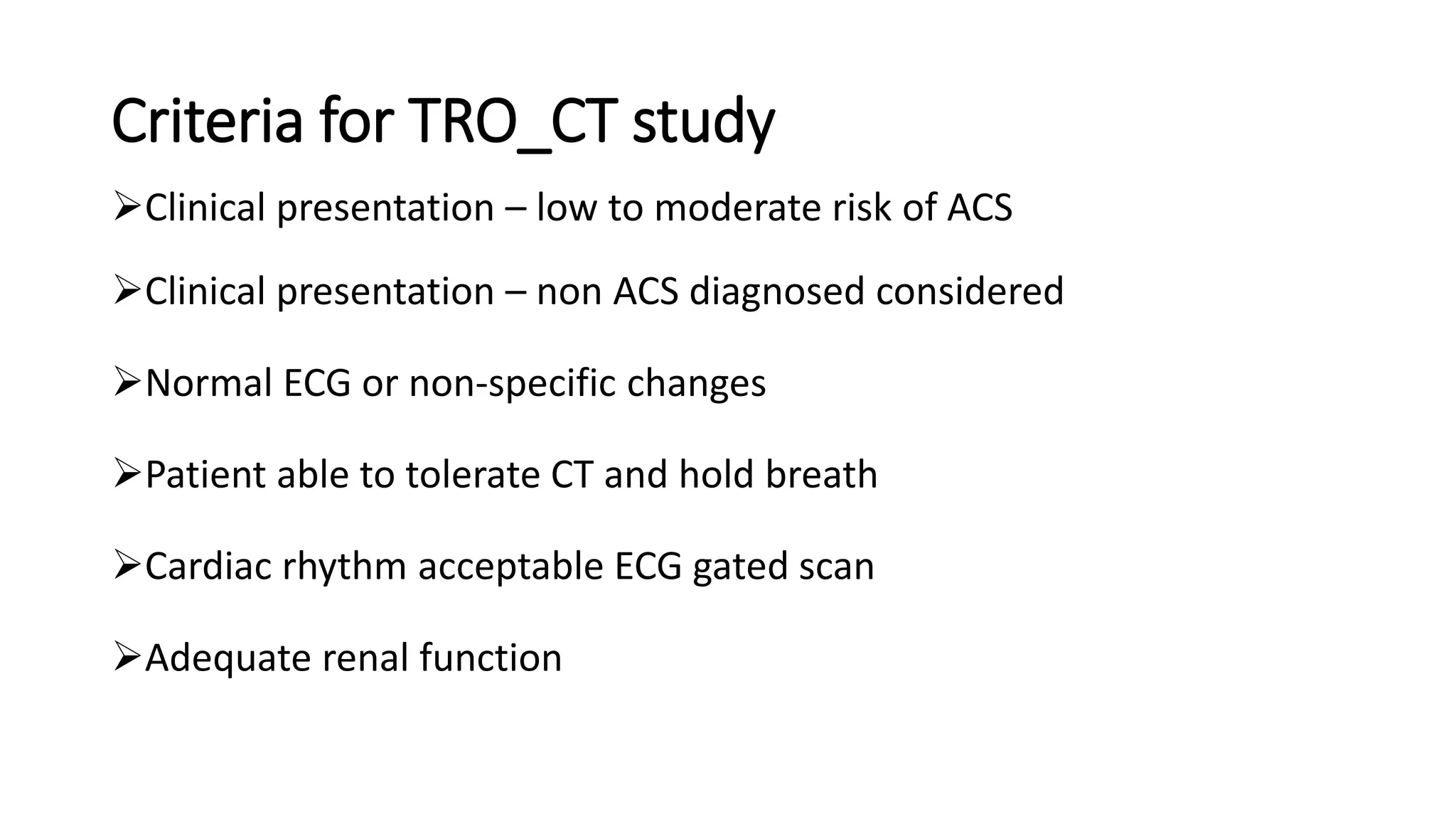 Triple Rule Out Computed Tomography | PPTX