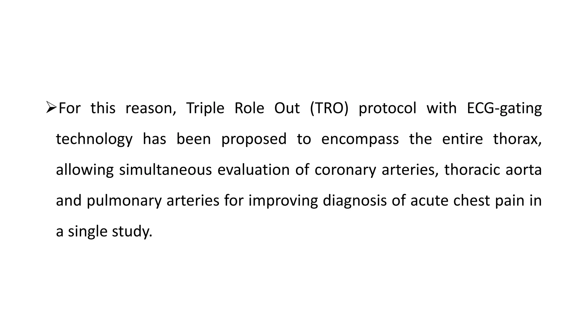 Triple Rule Out Computed Tomography | PPTX