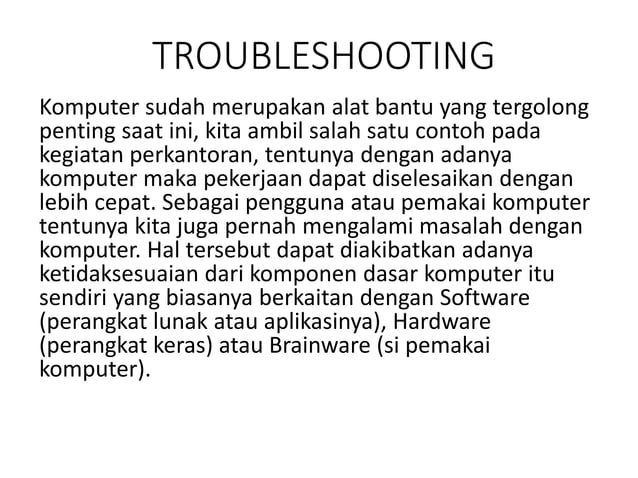 Trobleshoting komputer laptop ..(P3).ppt