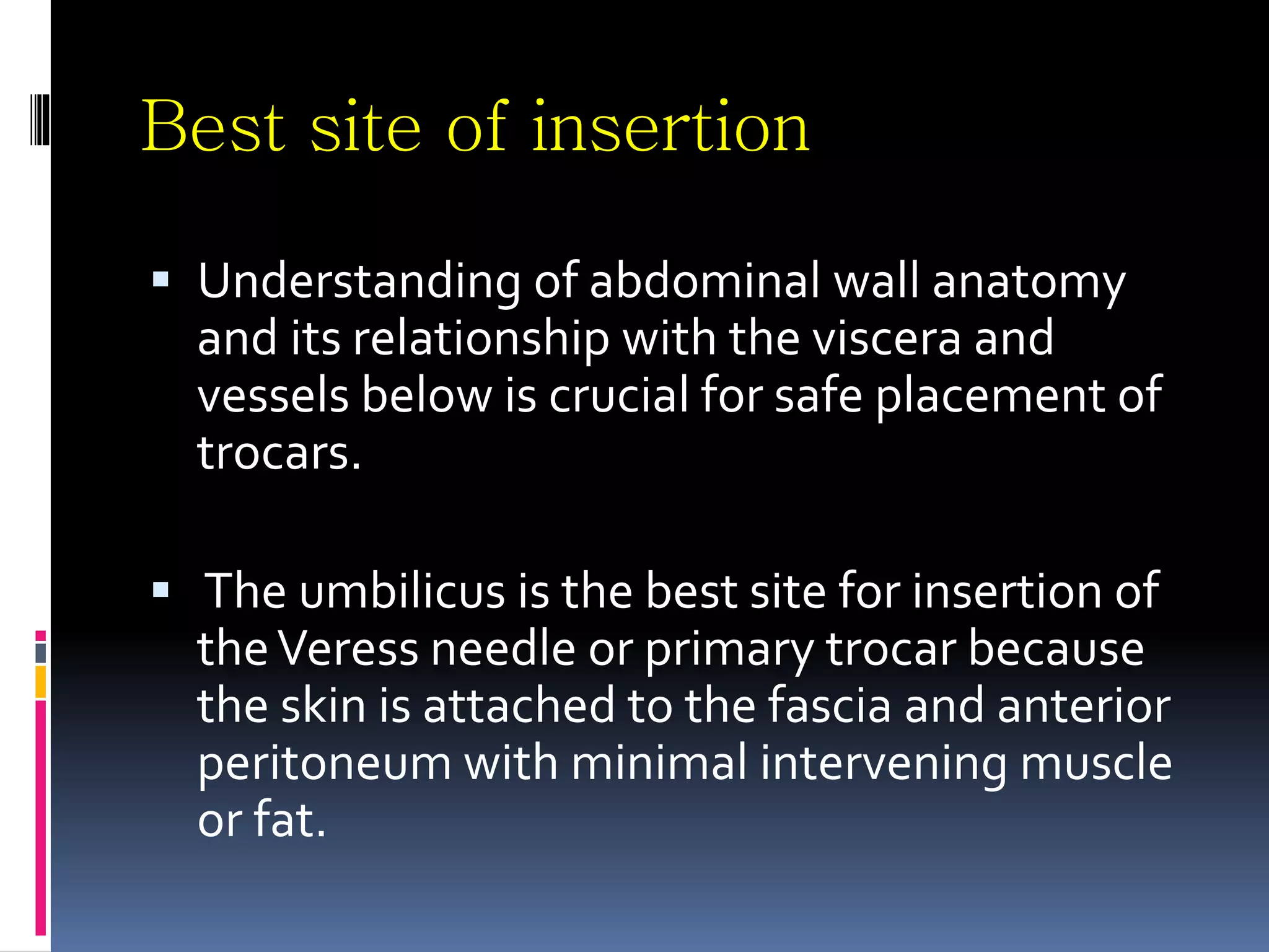 Trocar issues in laparoscopy | PPTX