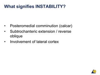 Trochanteric fractures | PPTX