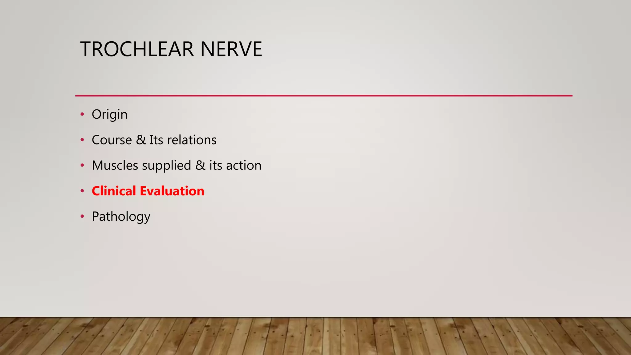 Trochlear & Abducens Nerve | PPTX