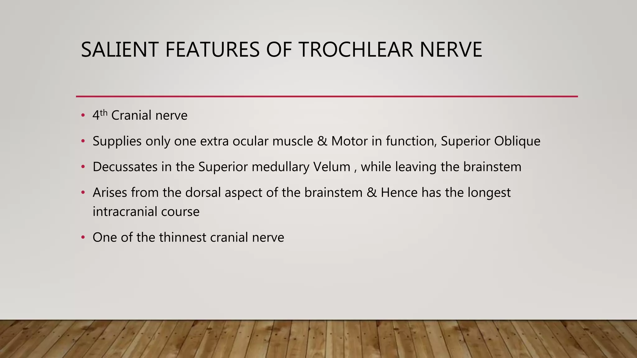 Trochlear & Abducens Nerve | PPTX