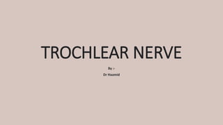 Trochlear nerve by Dr Haamid.pptx. learn about cranial nerved | PPT