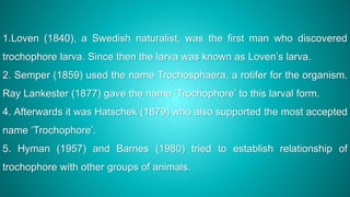 Trochophore larva | PPTX