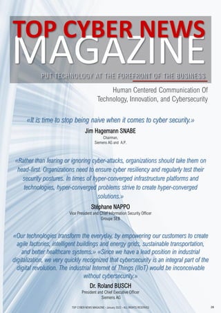Top Cyber News MAGAZINE. Troels Oerting | PDF