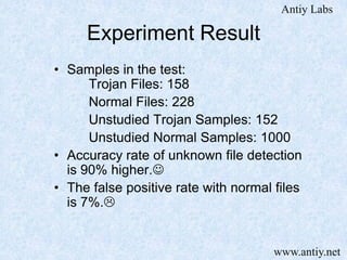 PE Trojan Detection Based on the Assessment of Static File Features | PDF