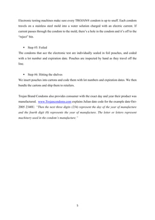 Trojan Brand Condoms (Consumer Behavior) | PDF